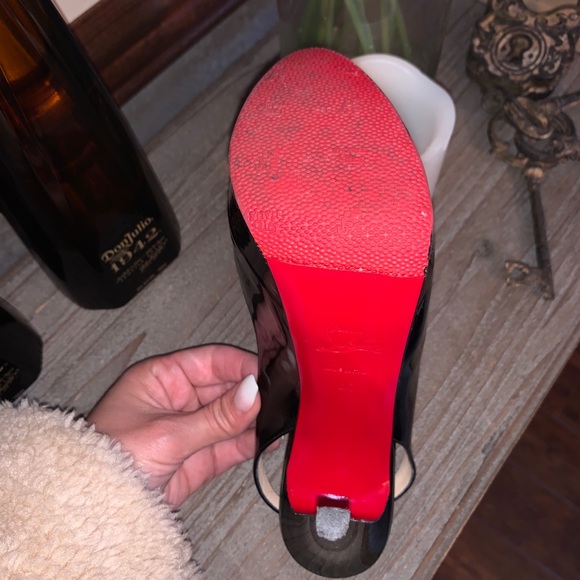 Christian Louboutin | Shoes | Christian Louboutin Red Bottom Lady Peep ...